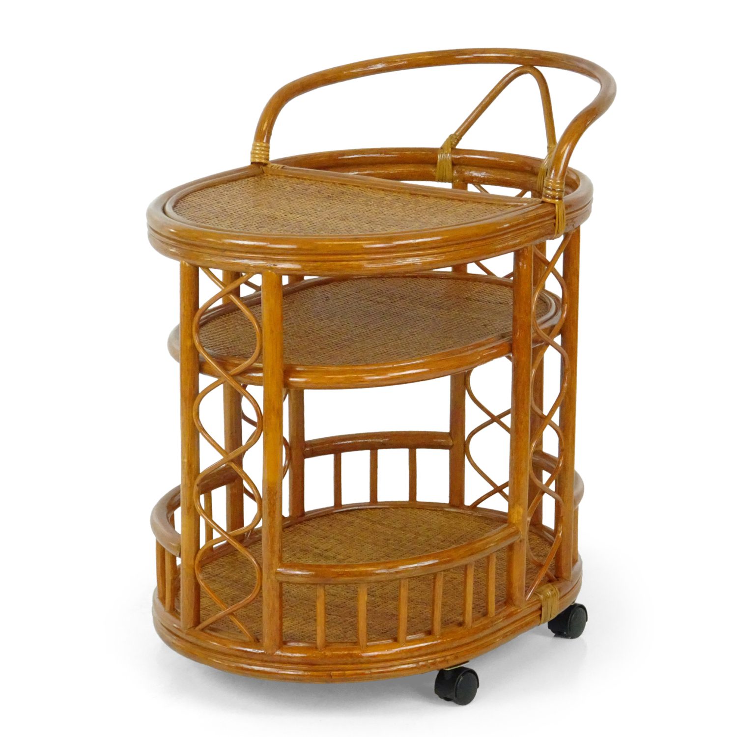 Trolly Serving Cart with Wheels, Colonial color