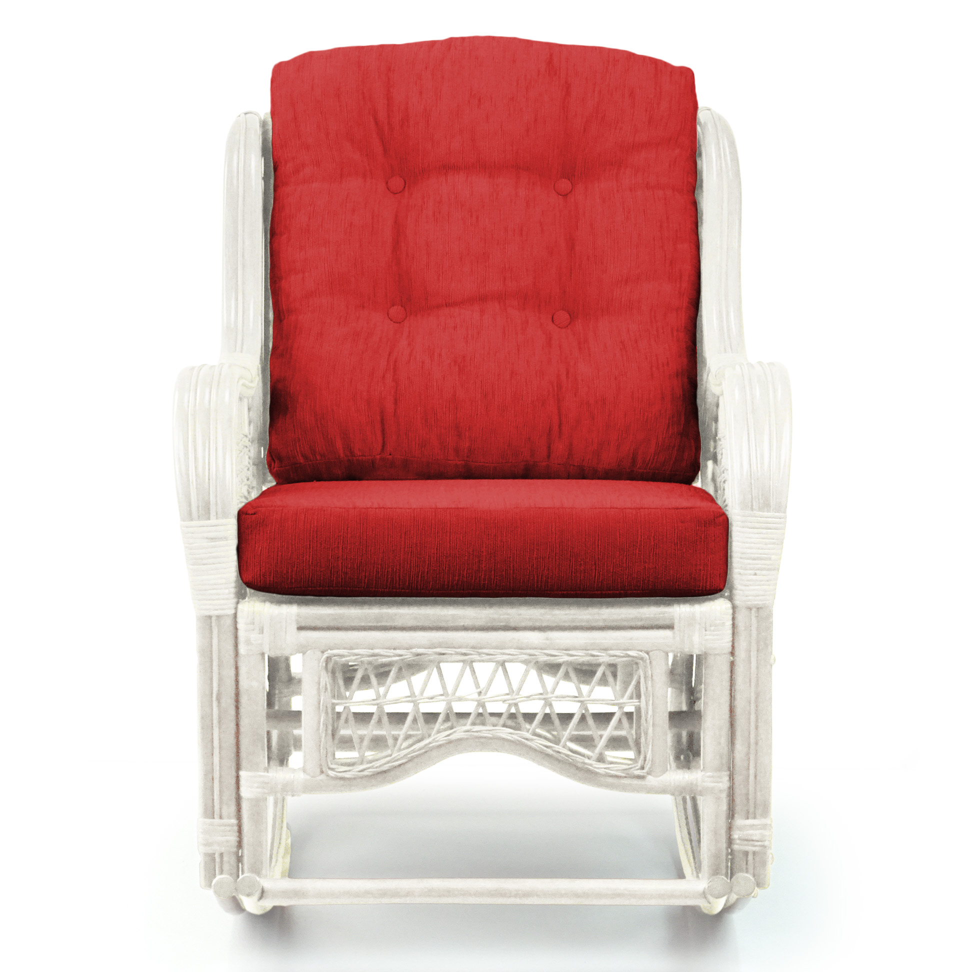 Malibu Rocking Chair, Colonial color with Cream Cushions